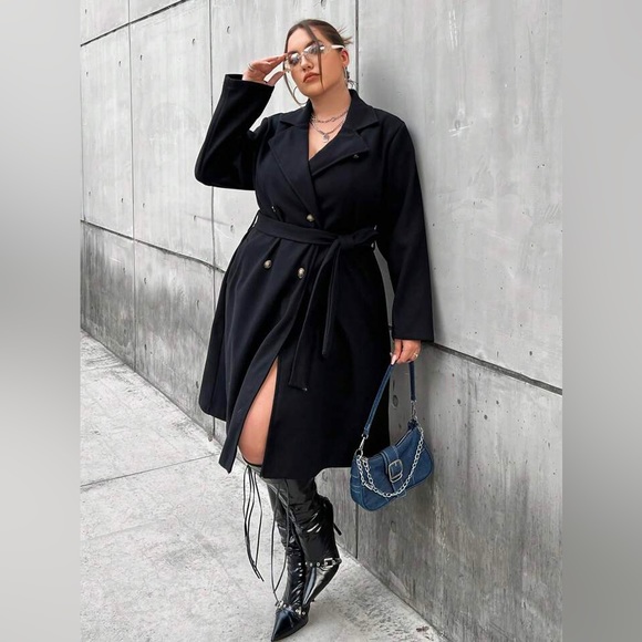 Mile High Clozet | Jackets & Coats | Frenchy Lapel Neck Double Breasted ...